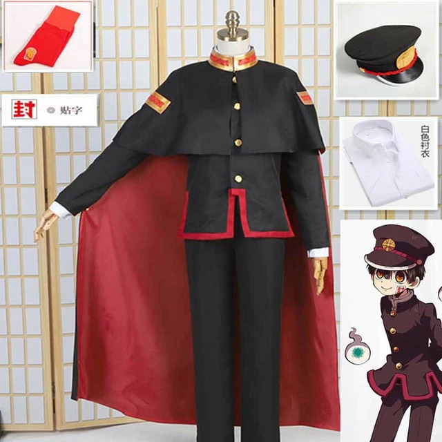 TOILET-BOUND HANAKO-KUN HANAKO-KUN Cosplay Costume Uniform Cape Hat ...