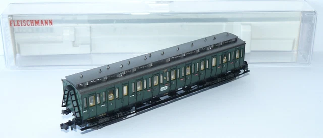 FLEISCHMANN PICCOLO 8087 N++ 3 cl. Carrello scompartimento 41 811 della DRG in IMBALLO ORIGINALE ...