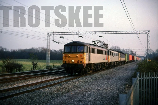 35MM SLIDE BR British Rail Electric Loco Class 86 86637 Cathiron 1998 ...