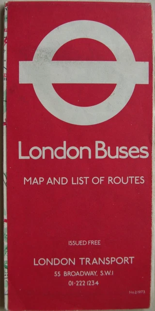 LONDON TRANSPORT CENTRAL Area Bus Map 1973 £4.83 - PicClick UK