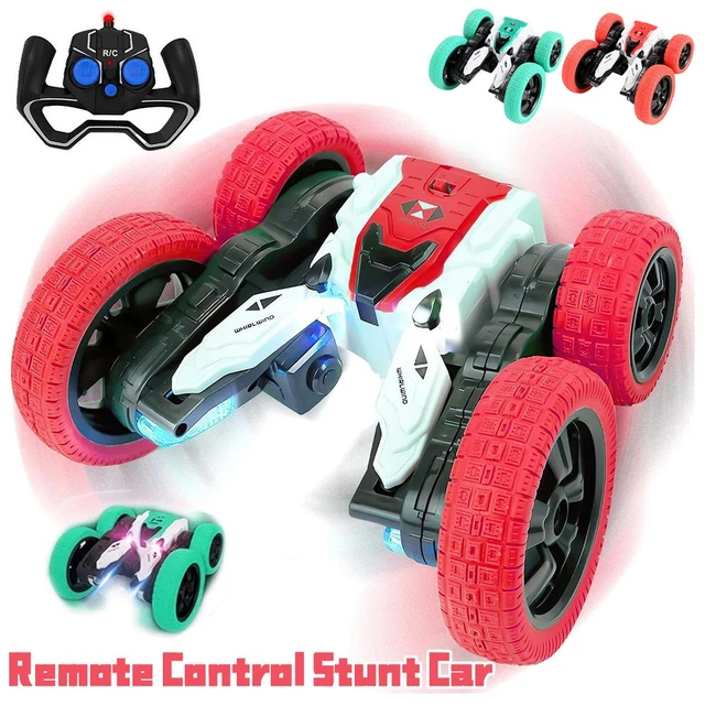 KIDS REMOTE CONTROL Car RC Stunt Car Double Sided 2.4GHZ High-Speed 360 ...