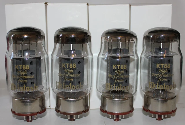 QUAD ASSORTIS NOS Marqué “Mcintosh” KT88 Tubes, Tout Neuf EUR 520,36 - PicClick FR