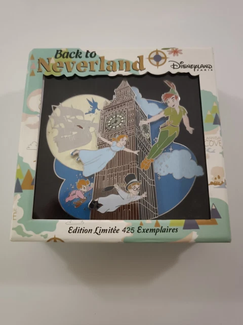 PINS COLLECTOR JUMBO Peter Pan Big Ben DLP Disneyland Paris EL Edition ...