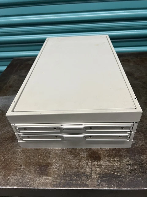 VINTAGE VICTOR KARDEX 2-Drawer File Card Metal Cabinet Box - 18”x10”x4 ...