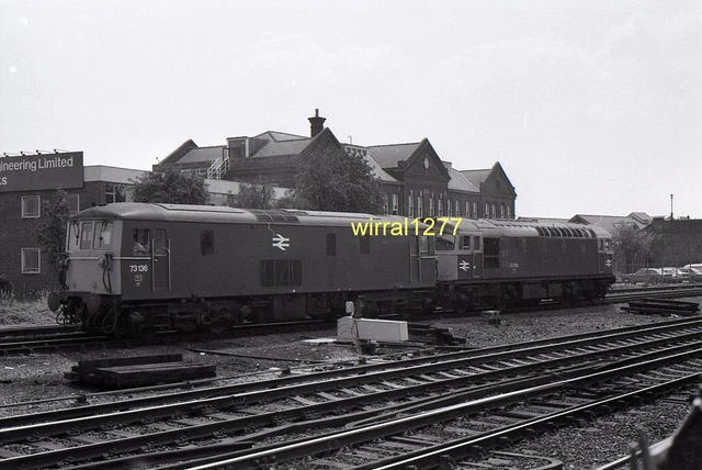 ORIGINAL RAILWAY NEGATIVE Class 73/33 73136/33019 at Eastleigh £3.00 ...