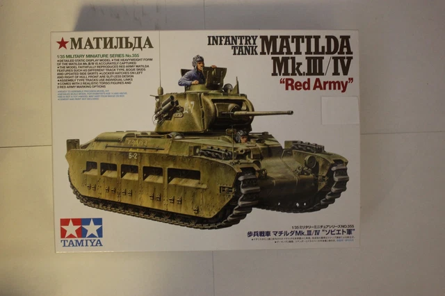 TAMIYA 35355 MATILDA Mk.III/IV "Red Army" Infantry Tank 1:35 Scale Kit ...
