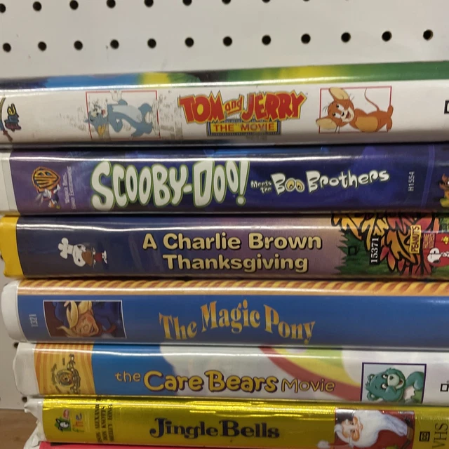 KIDS CHILDREN’S VHS Lot 19 Tapes Barney Scooby Doo Muppets Dr Seuss Tom ...