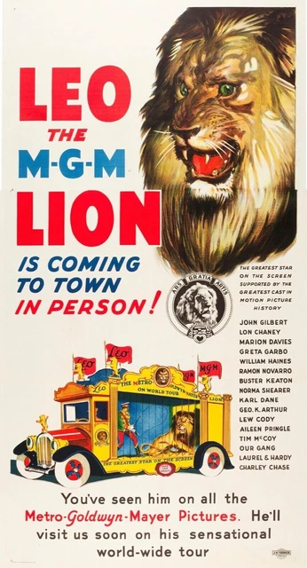 LEO THE MGM LION, Repro affiche cinéma (30x70 cm), HQ EUR 19,99 ...