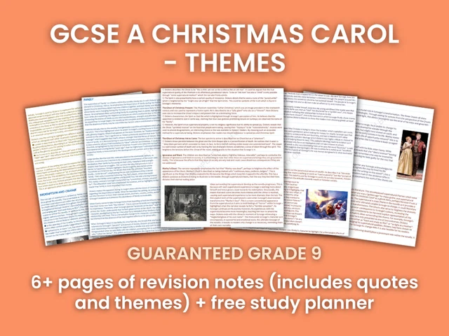 GCSE A CHRISTMAS Carol Themes Grade 9/A* Revision Notes English ...