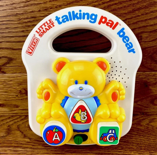 VTECH LITTLE SMART Talking Pal Bear Musical Talking Vintage Learning ...