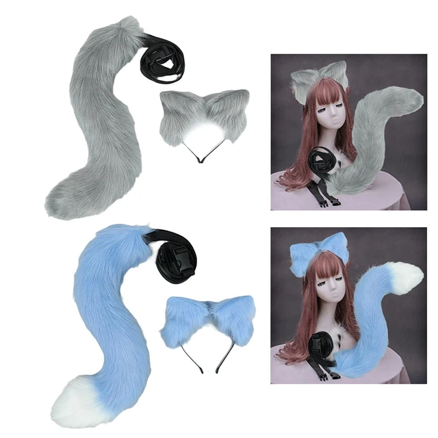 LONGUE QUEUE D'OREILLES de renard, cosplay, accessoires pour animaux en ...