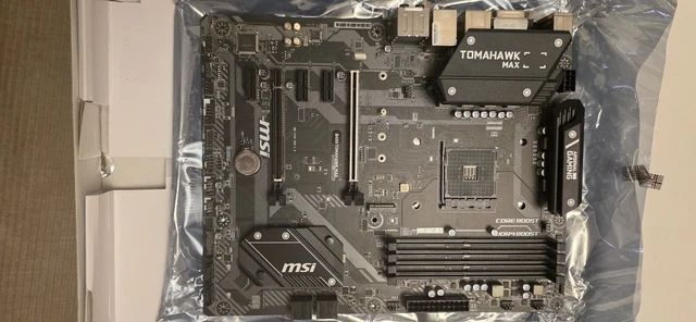 MSI B450 TOMAHAWK MAX Socket AM4 Motherboard + IO Shield £47.48 ...