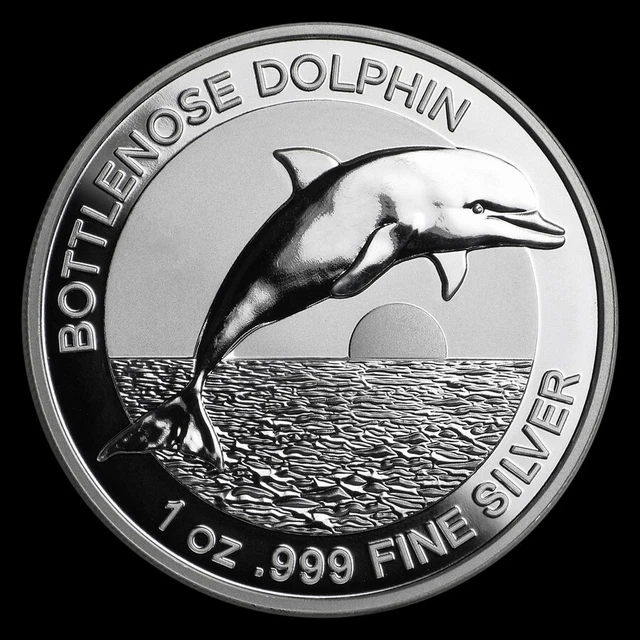 AUSTRALIA $5 SILVER Proof 1Oz Bottlenose Dolphin 2019 High Relief Coin ...