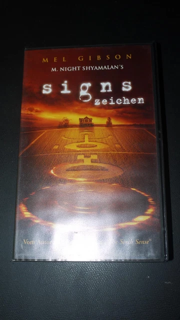 SIGNS ZEICHEN MEL Gibson VHS VIDEO Kassette £0.86 - PicClick UK
