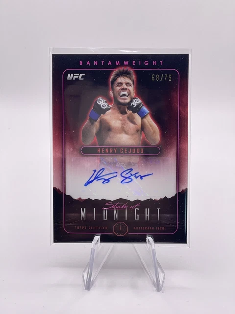 2024 TOPPS MIDNIGHT UFC Henry Cejudo Stroke Of Midnight Twilight Auto ...