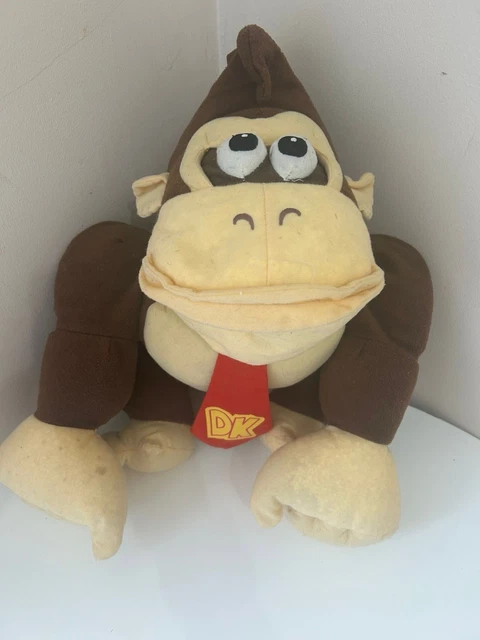 SUPER MARIO DONKEY Kong Teddy Plush Soft Toy Vintage Retro 46cm 18 In £ ...