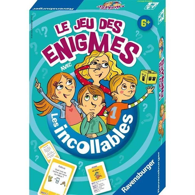 LES INCOLLABLES LE jeu des Enigmes - Ravensburger - Jeu de societe enfants - Re EUR 28,55 ...