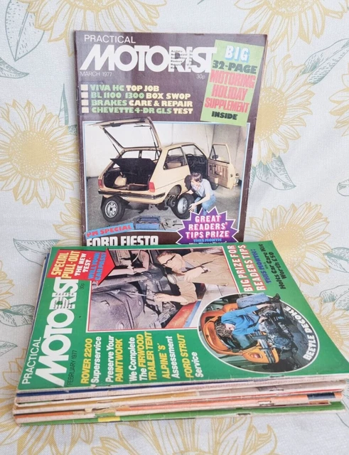 VINTAGE | 9 x Issues of Practical Motorist Magazine 1977 Issues $45.00 ...