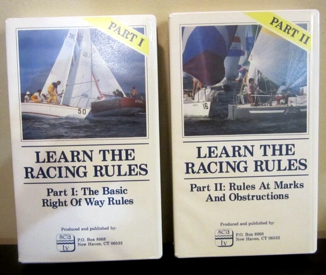 LEARN THE RACING Rules, Parts I & II by Sea T.V on VHS, Sailing ...