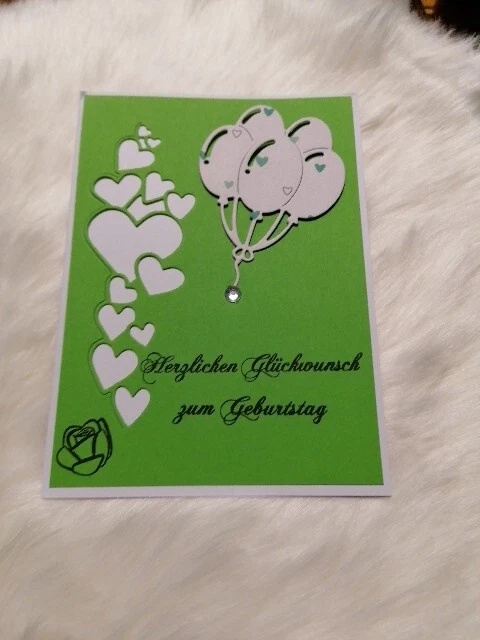 GLÜCKWUNSCHKARTE GEBURTSTAG HERZLICHEN Glückwunsch Zum Geburtstag EUR 2 ...