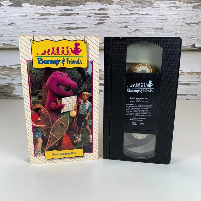BARNEY & FRIENDS - Four Seasons Day VHS Tape Time Life Video V549-14 £ ...