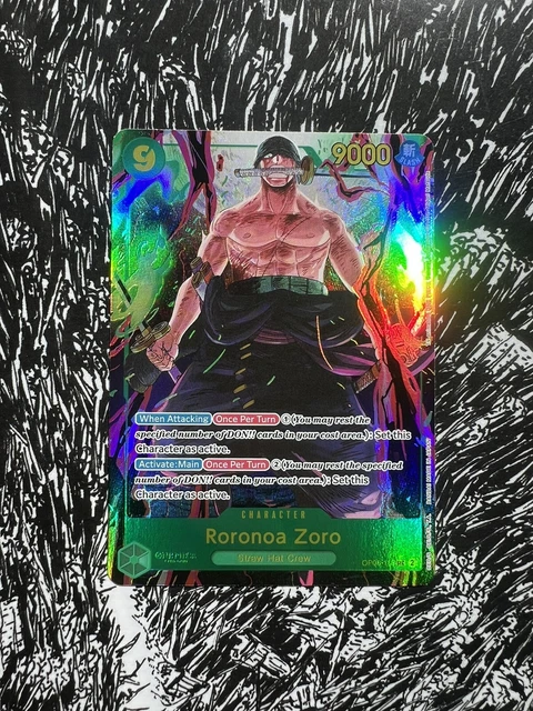 ONE PIECE TCG Roronoa Zoro (OP06-118) Alt Art NEUF OP06 Wings of the ...