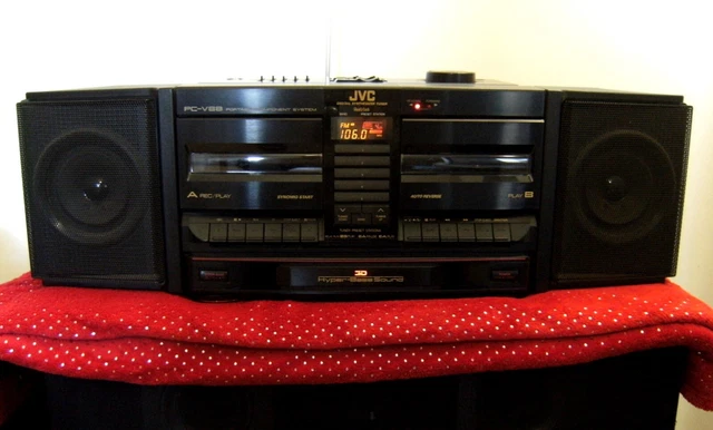 RADIO CASSETTE 1989 Boombox JVC PC V88 EUR 90,00 - PicClick FR