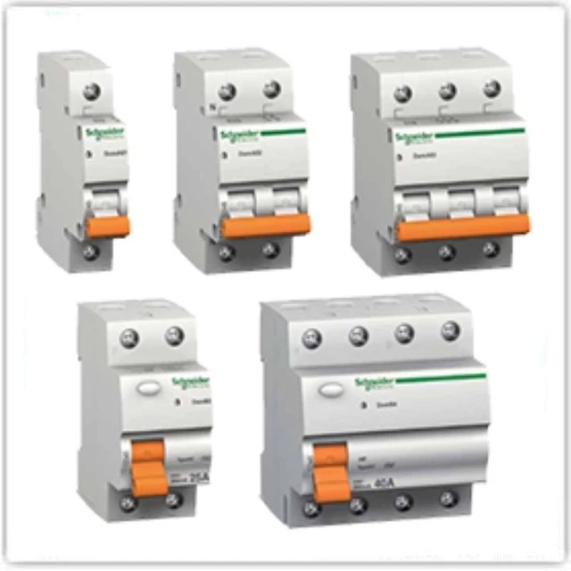 SCHNEIDER DIFFERENTIAL MAGNETOTHERMAL SWITCH 1P+N 25A 30mA DOMC47C2530C £21.95 - PicClick UK