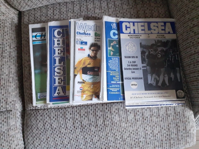 CHELSEA FC 29 football programmes all cup games fa cup/rubelows see ...