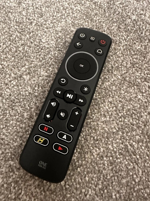 ONE FOR ALL Streamer Remote Control URC7935 for TV Soundbar Roku Apple ...