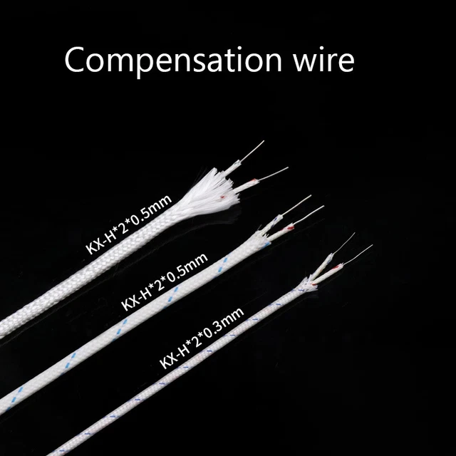 HIGH TEMPERATURE WIRE Thermocouple Compensation Data Wire Braided K ...