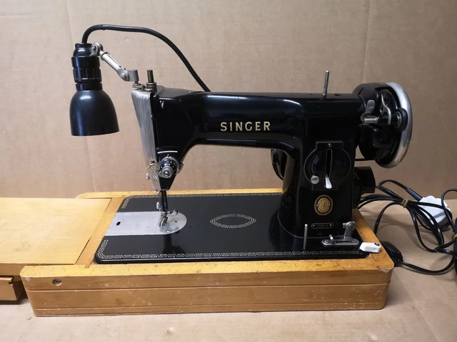 SINGER 215G HEAVY Duty Electric Sewing Machine Like 201k Vintage Rare ...