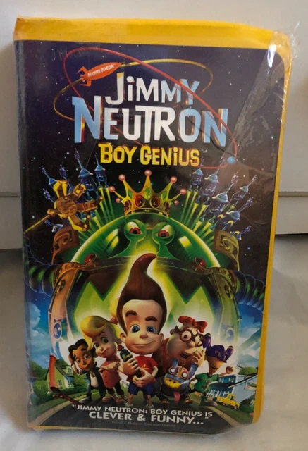 JIMMY NEUTRON: BOY Genius (VHS, 2002, Clam Shell) Nickelodeon $12.00 ...