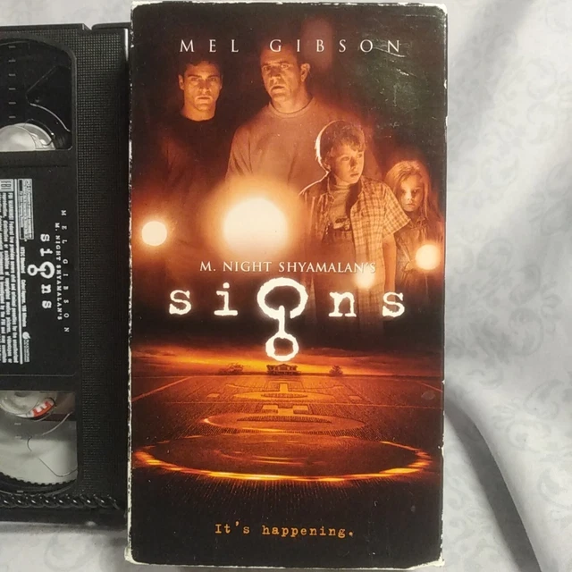 SIGNS VHS 2002 Mel Gibson Rory Culkin £5.53 - PicClick UK
