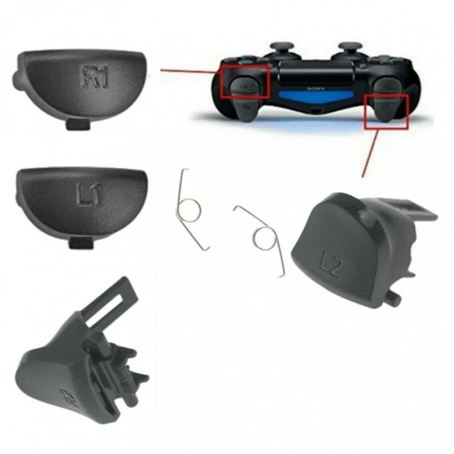 GRILLETTI R1 R2 L1 L2 Per Comando PLAYSTATION 4 PS4 Pro V2 JDS-040 ...