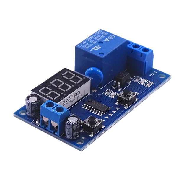 DC12V 2-BUTTON 3-DIGIT Infinite LED Delay Timer Relay on/off Switch ...