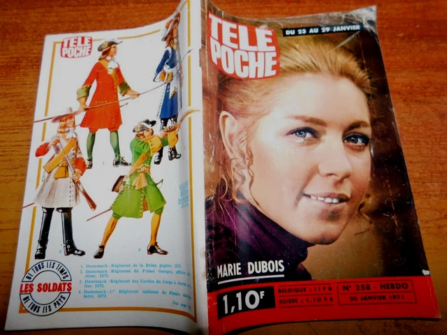 20 JANVIER 1971 TELE POCHE 1971 N°258 COMPLET MARIE DUBOIS roman photo ...