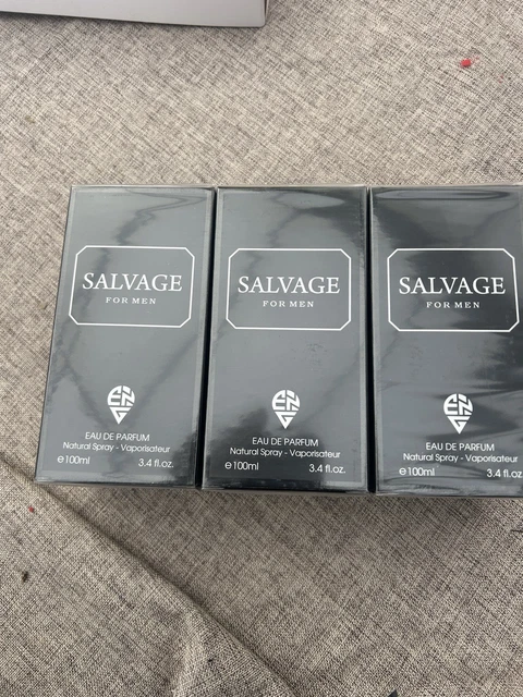 3X SALVAGE FOR Men’s Perfume Eau De Parfum Spray 100ml Aftershave ...