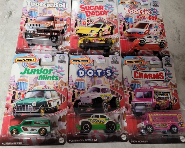 MATCHBOX 2024 CANDY VW Coccinelle Caddy Hummer Ford GT40 Chow Mobile ...