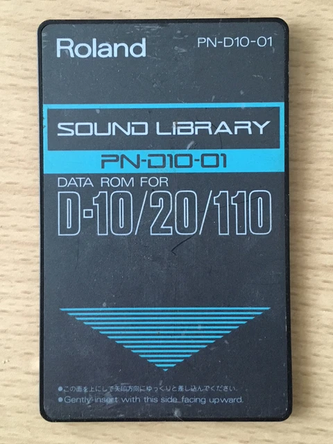 ROLAND D10 D20 D110 Rom Card PN-D10-01 Sound Library - Unique D sounds ...