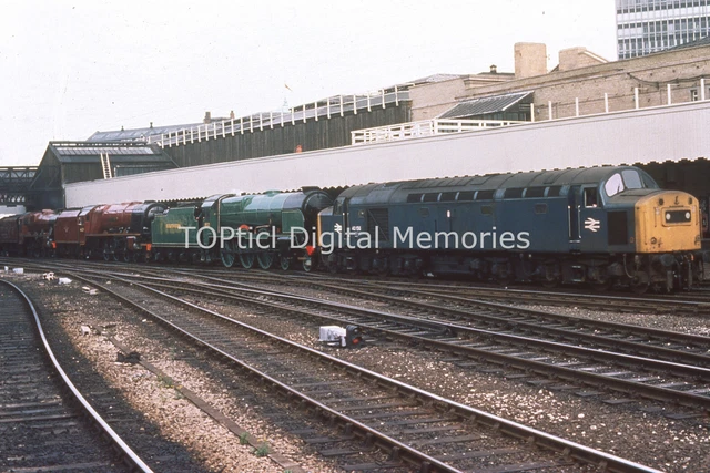 RAIL 35MM COLOUR Slide 40156 Class 40 Manchester Victoria 23/05/1980 # ...
