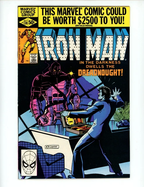 BANDE DESSINÉE IRON Man #138 1980 VF/NM Bob Layton Marvel Tony Stark ...