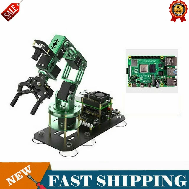 AI ROBOTIC ARM 6 Axis Robot Arm With ROS w/ Mainboard For Raspberry Pi ...