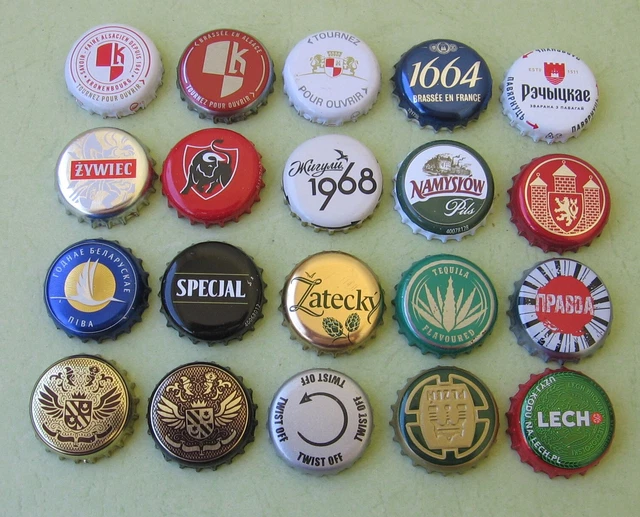 LOT 20 CAPSULES de bières - différents pays - beer caps EUR 6,84 ...
