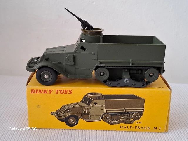 DINKY TOYS - FRENCH MILITARY DINKY -HALF-TRACK M3 No.822 - immaculate ...