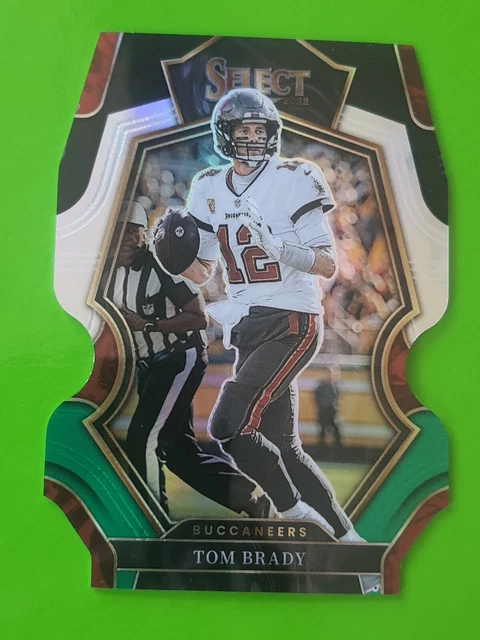 2022 PANINI SELECT #192 Tom Brady Buccaneers Black & Green Die-Cut ...