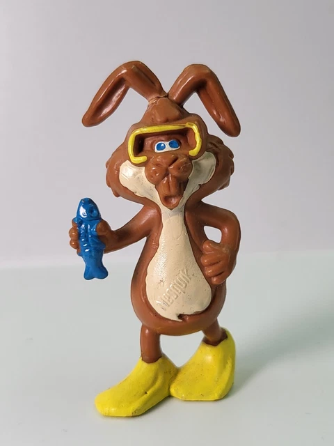 FIGURINE VINTAGE NESTLÉ 1992 Nesquik Lapin Quicky poisson pvc 5 cm ...
