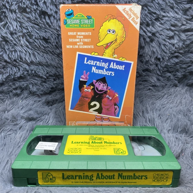 MY SESAME STREET Home Video Learning About Numbers VHS 1986 Cartoon ...