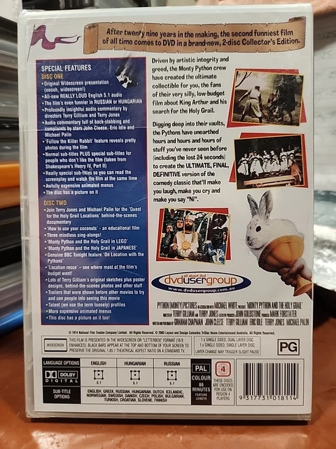 MONTY PYTHON AND The Holy Grail Collector's Ed. (DVD R4 PAL 2003) BNR ...