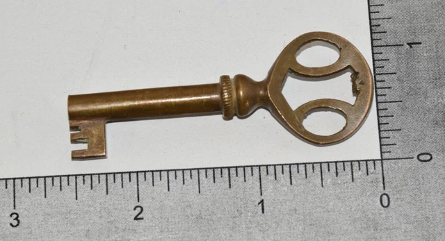 BRASS SKELETON KEY Bit Open Barrel for Lock Handcuff Padlock Trunk ...